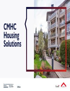 CMHC Housing Solutions Table | CMHC